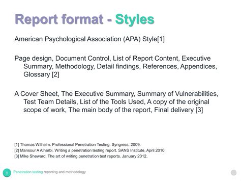 Penetration Testing Reporting And Methodology Pptx