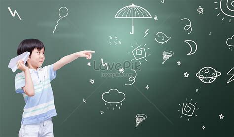 아이들의 상상력 배경 사진 및 창의적인 일러스트 무료 다운로드 Lovepik