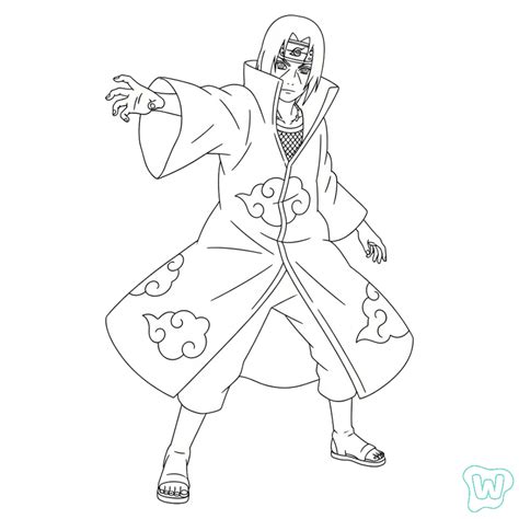 13 Itachi Uchiha Para Colorir Imprimir Pdf Grátis