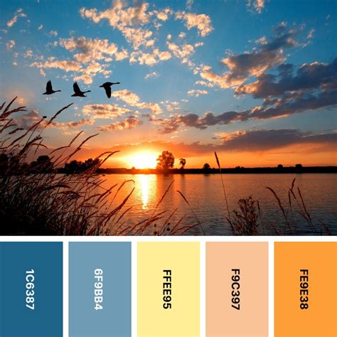 Sunset Sky Colours