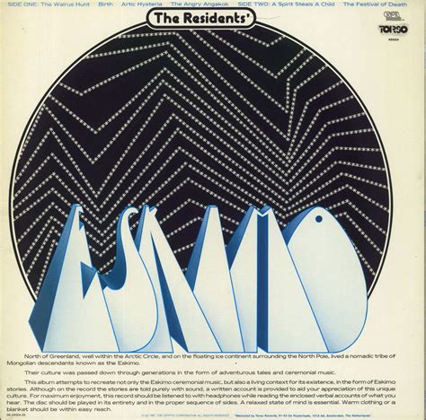 The Residents Eskimo Dutch Vinyl Lp —