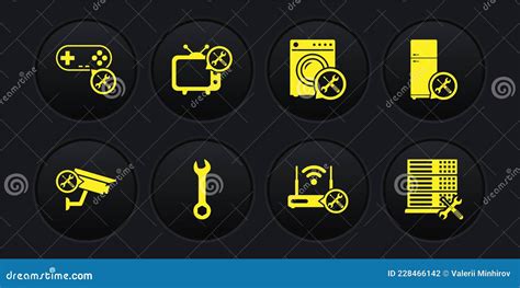 Set Security Camera Service Refrigerator Wrench Router Wi Fi With Washer Tv Database