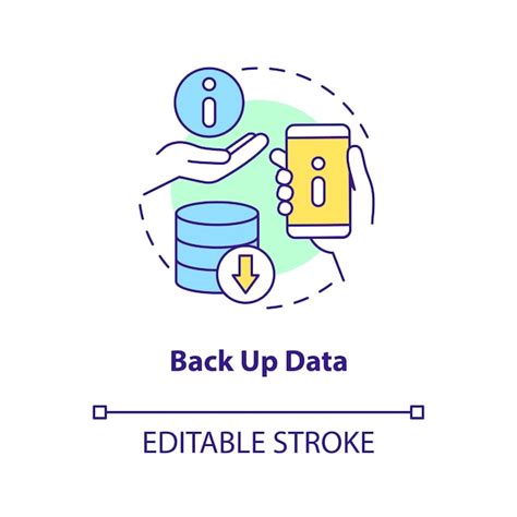 Premium Vector Back Up Data Concept Icon