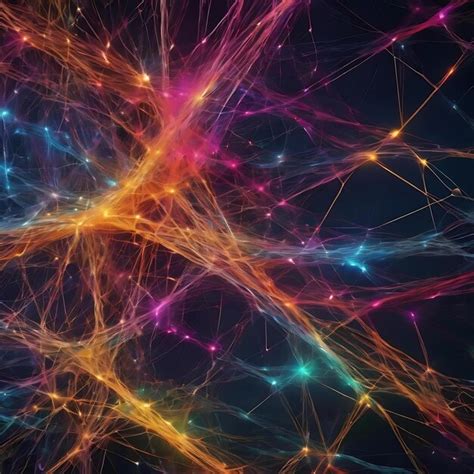 Premium Ai Image Abstract Network Connections Background
