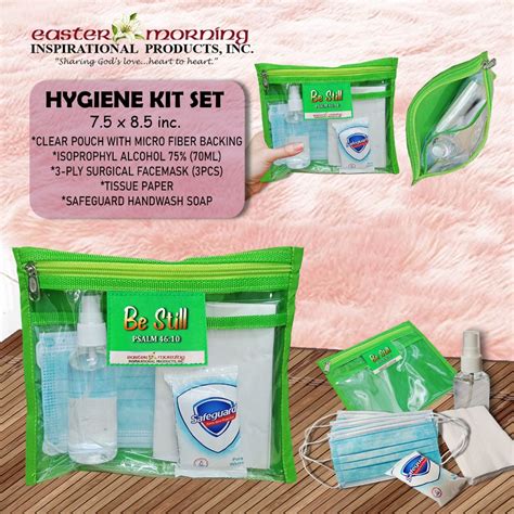 Hygiene Kit With Set New Normal Hygiene Kit Sanitary Kit In Clear