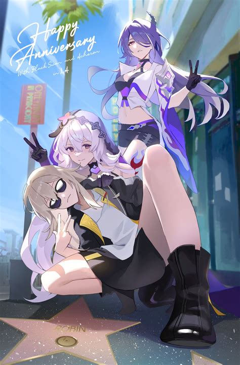 Trailblazer Stelle And Acheron Honkai And More Drawn By Aimitkkays Danbooru