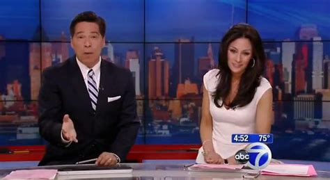 Attractive American News Personalities Abc 7s Liz Cho In A White Dress