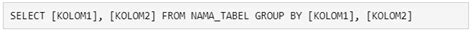 Belajar Fungsi Group By And Aggregate Di Sql