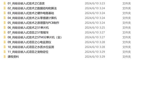 尚硅谷嵌入式物联网就业班2024 完结 无密 mp4