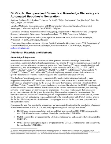 biograph unsupervised biomedical knowledge discovery via