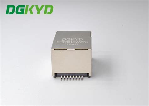 Tab Up 100base Rj45 Smt Connector Communication Socket