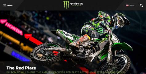 Site Design Web Design Ama Supercross Red Plates Monster Energy
