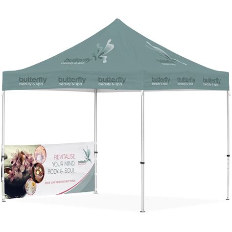 Ovation Sublimated Gazebo 3m X 3m 1 Half Wall Skin Executive Logo