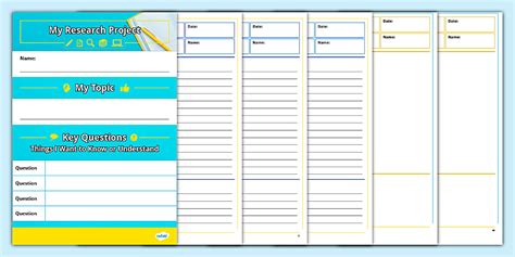 Effective Note Taking Printable Research Booklet Twinkl