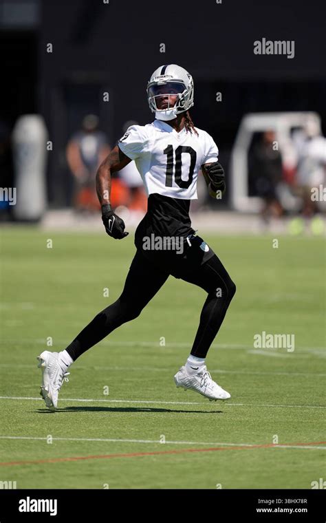 Las Vegas Raiders Wide Receiver Donte Thornton Jr Participates During