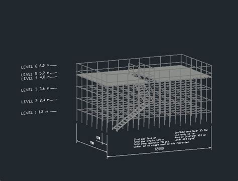 Steel Scaffolding In Autocad Download Cad Free 369 72 Kb Bibliocad