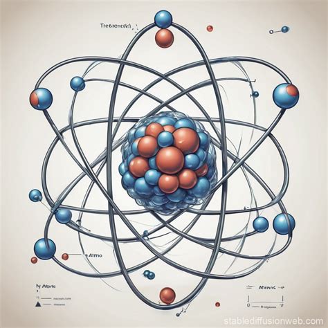 Atomic Structure Illustration Stable Diffusion Online