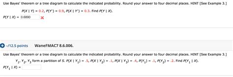 solved use bayes theorem or a tree diagram to calculate the