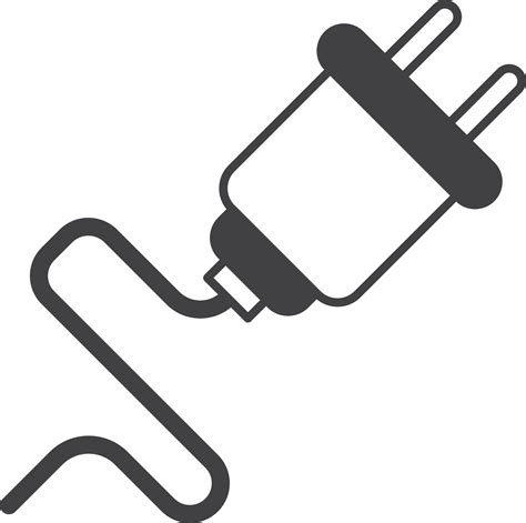 Plug And Wire Illustration In Minimal Style 13972608 Vector Art At Vecteezy