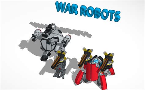 3d Design War Robots Tinkercad