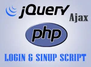 JQuery Ajax Login And Signup Form PHP Script The Only Tutorials