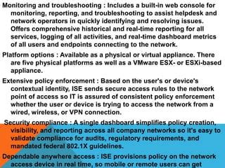 Cisco Identity Services Engine ISE PPTX Operating Systems Computer Software And Applications