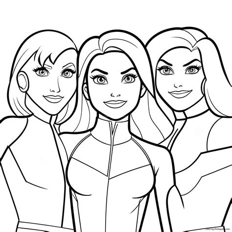 Totally Spies Coloring Page