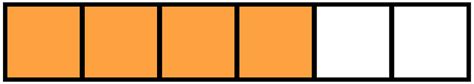 Orange Rectangle Fraction 4 6 Free Vector Clipart Images On
