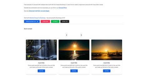 MDBootstrap Snippets Material Design For Bootstrap
