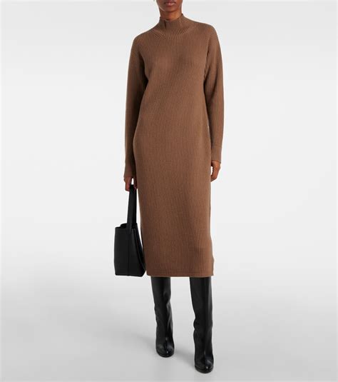 Vincita Wool And Cashmere Sweater Dress In Beige S Max Mara Mytheresa