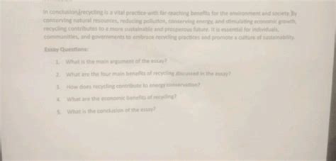 In Conclusion Recycling Is A Vital Practice With Far Reaching Benefits