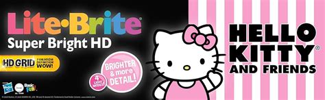 Lite Brite Super Bright Hd Hello Kitty Edition Create Art With Light Enhances