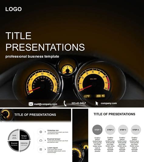 Car Speedometer PowerPoint Template For Presentation