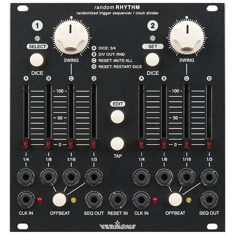 Vermona Random Rhythm Eurorack Trigger Sequencer Module Reverb Uk