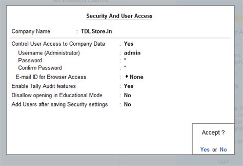 Guide On How Implement Audit Trail In Tally TDLStore In