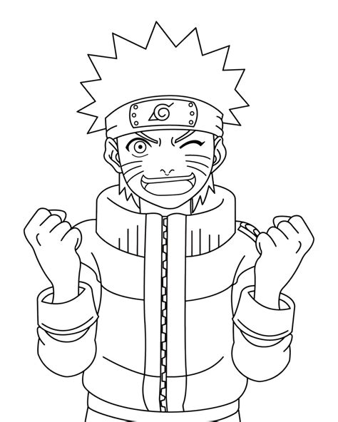 رسومات انمي للتلوين ناروتو اولاد للكبار
