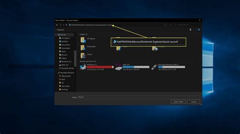 How To Add The Quick Launch Toolbar In Windows 10