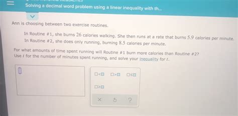 Solved Solving A Decimal Word Problem Using A Linear Chegg