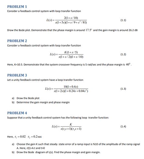 Solved PROBLEM Consider A Feedback Control System With Chegg Com