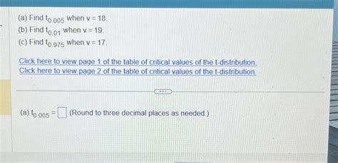 Solved A Find T When V B Find T When V Chegg Com