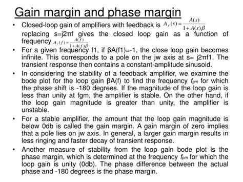 PPT Gain Margin And Phase Margin PowerPoint Presentation Free Download ID 350943