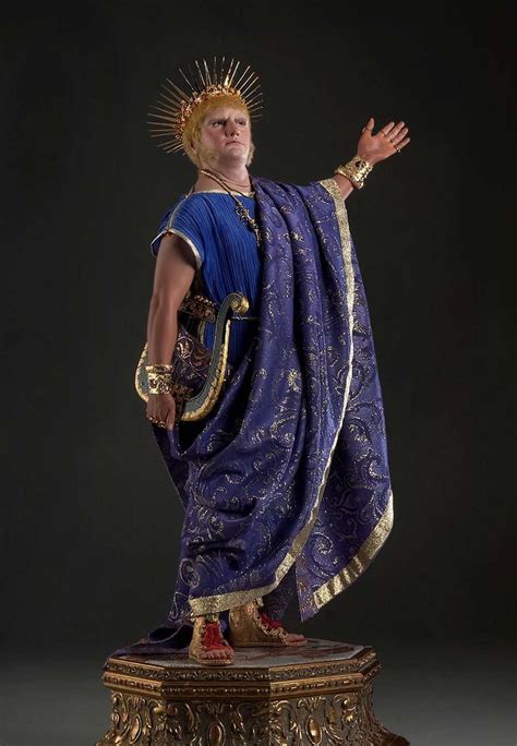 Full Length Color Image Of Emperor Nero Aka Roman Emperor Awful