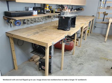 Diy Garage Workbench Diy Garage Workbench Field Treasure Designs