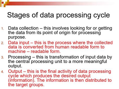Computer Processing Cycle