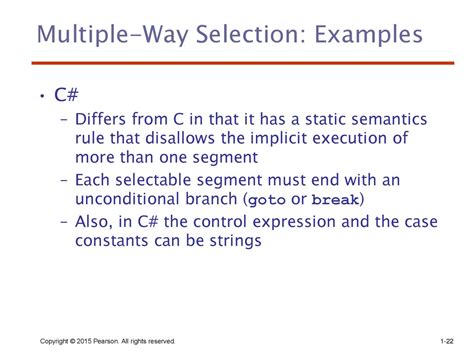 Statement Level Control Structures Ppt Download