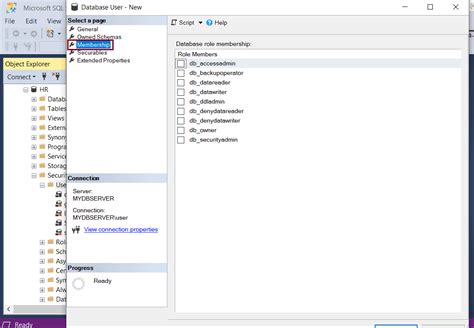 Create A New User And Grant Permissions In SQL Server