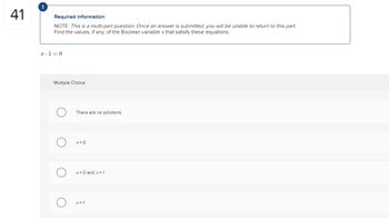 Answered Find The Values If Any Of The Boolean Variable X That Satisfy These Equations X