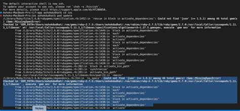 React Native Could Not Find Json Among Total Gem S Gem MissingSpecError