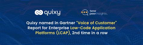 Quixy Named In Gartners Voc Report For Low Code Platforms 2nd Time In