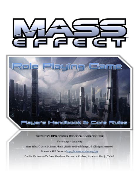Mass Effect D20 Handbook V2 31 Pdf
